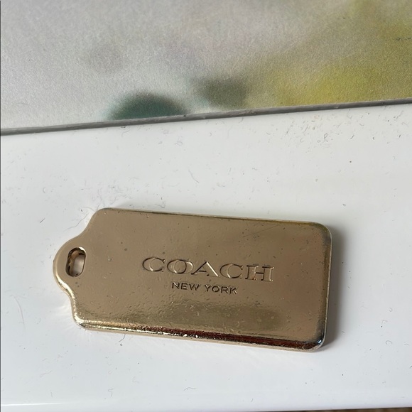 Coach | Bags | Coach New York Metallic Gold 225 Bag Logo Tag | Poshmark